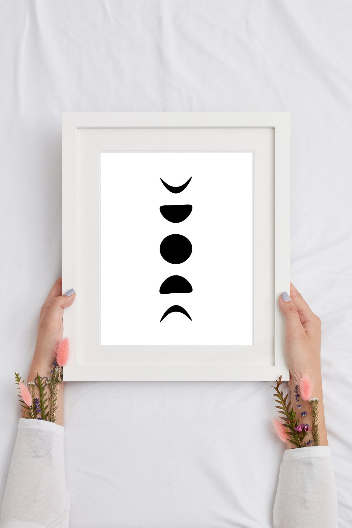 Moon Phases Printable, Moon Poster, Moon Wall Art, Digital Prints ...