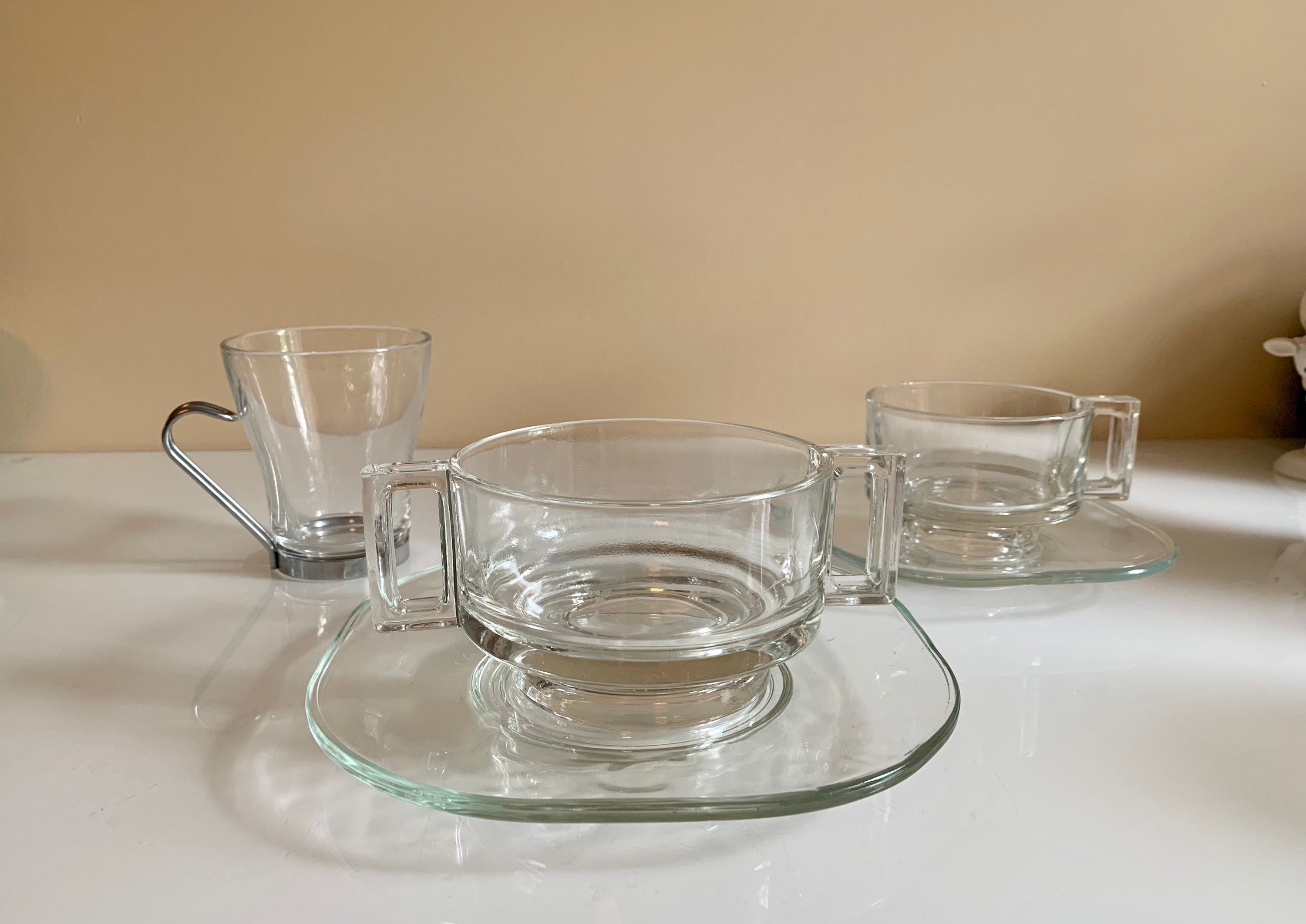 Vintage Italian Breakfast for Two, Vintage Glassware - Etsy