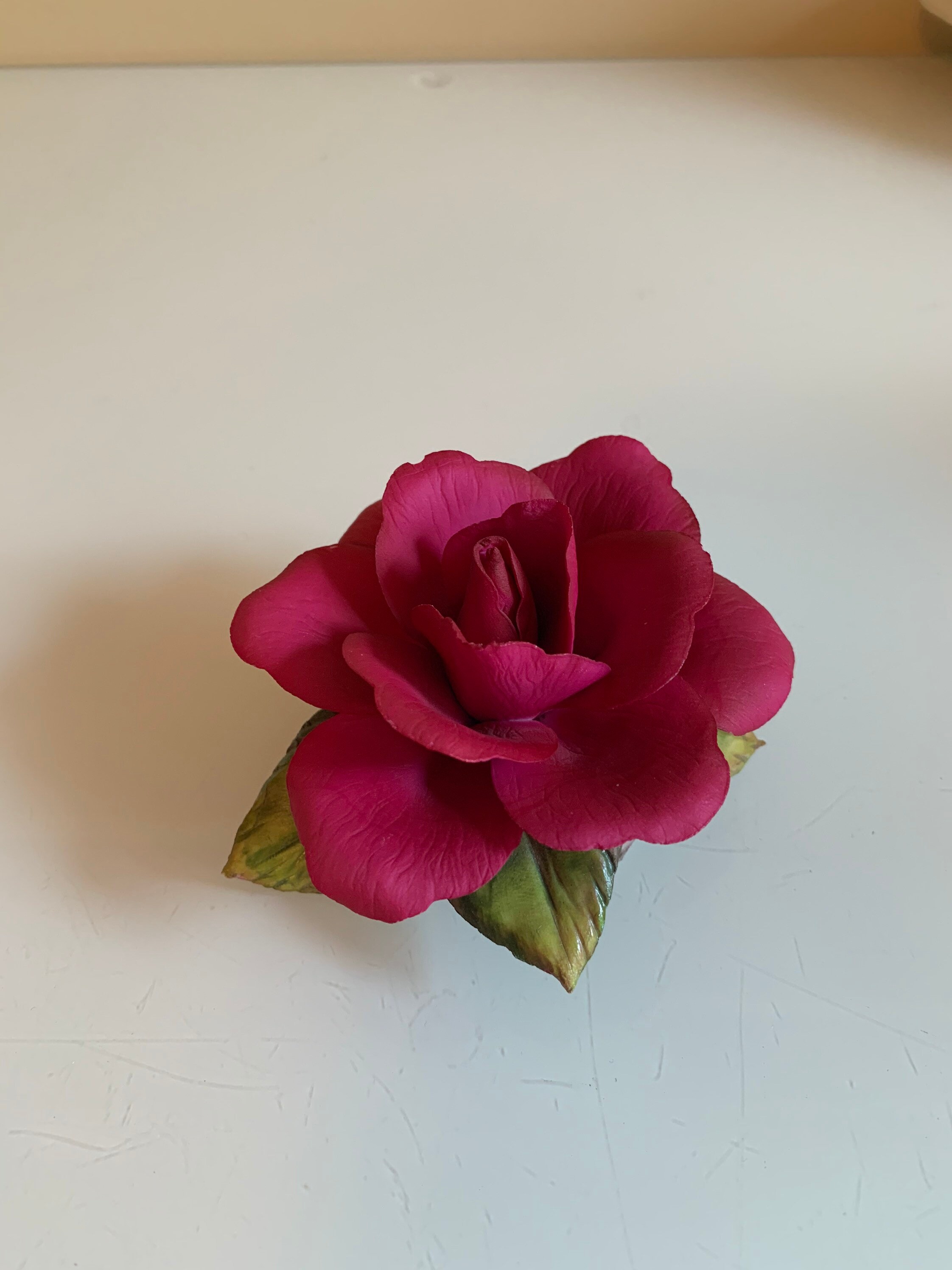 Vintage Napoleon Capodimonte Red Rose Fine Porcelain Italy - Etsy UK