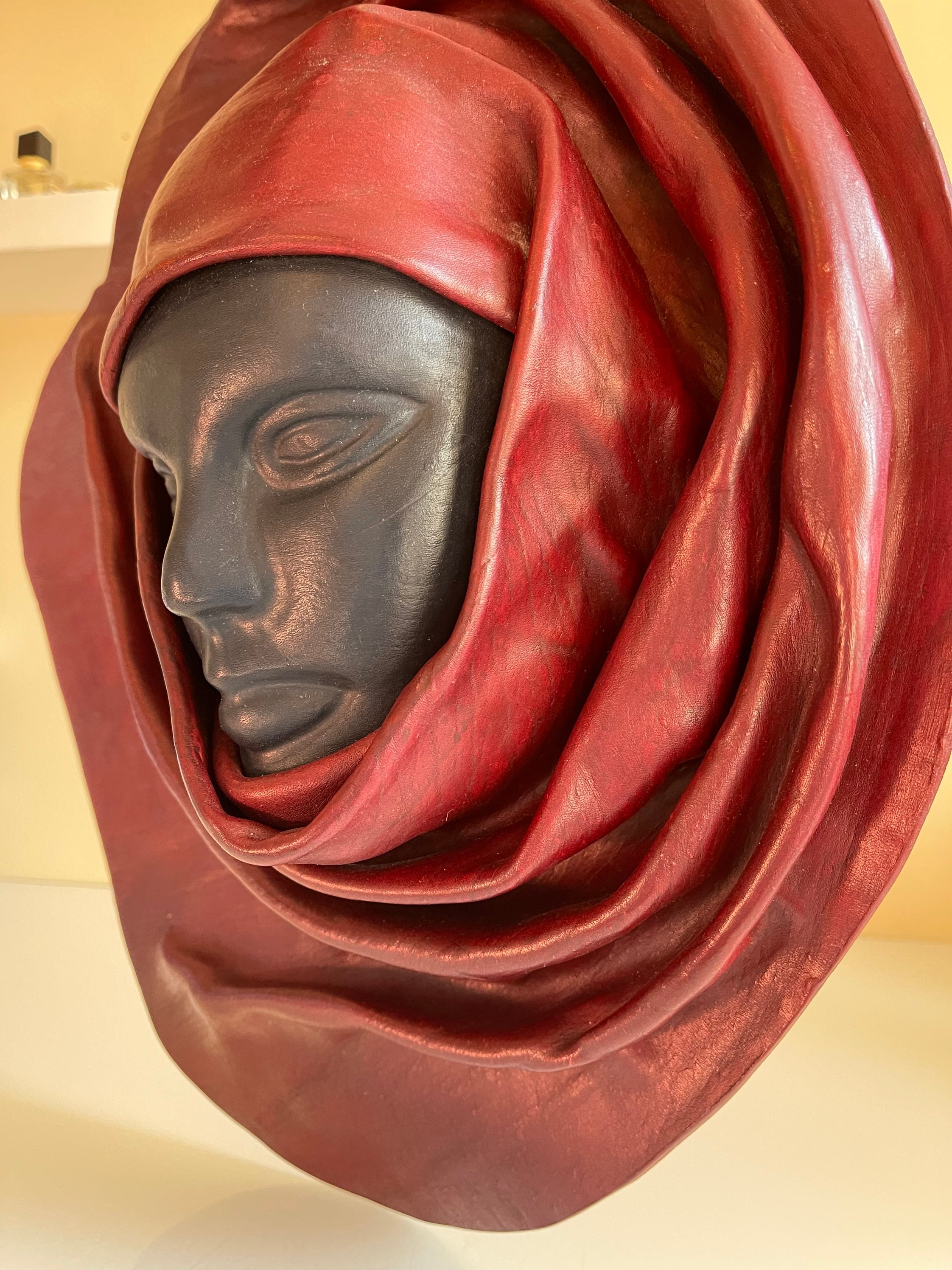 Stunning Vintage 3D Leather Face Wall Art - Etsy