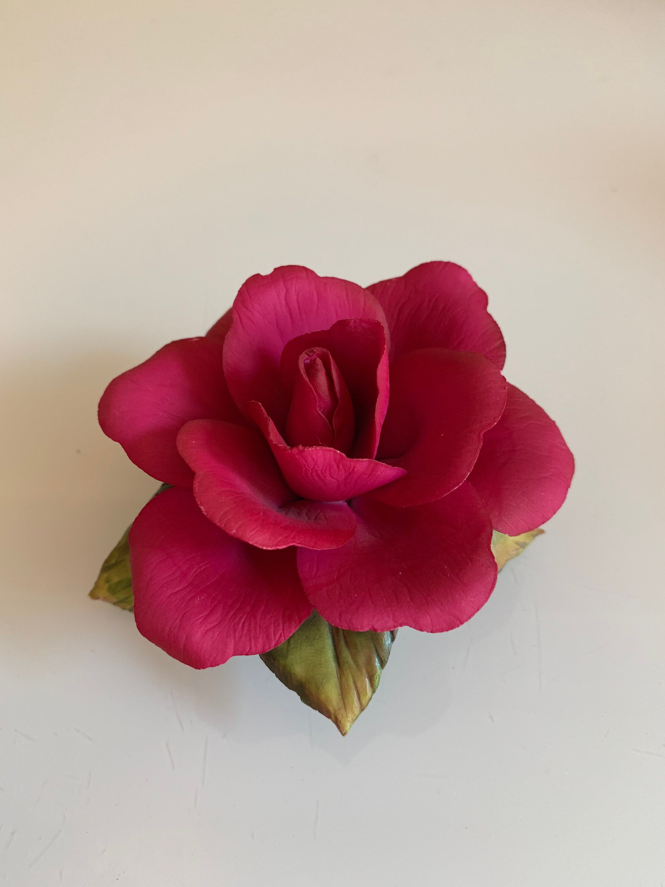 Vintage Napoleon Capodimonte Red Rose Fine Porcelain Italy - Etsy UK