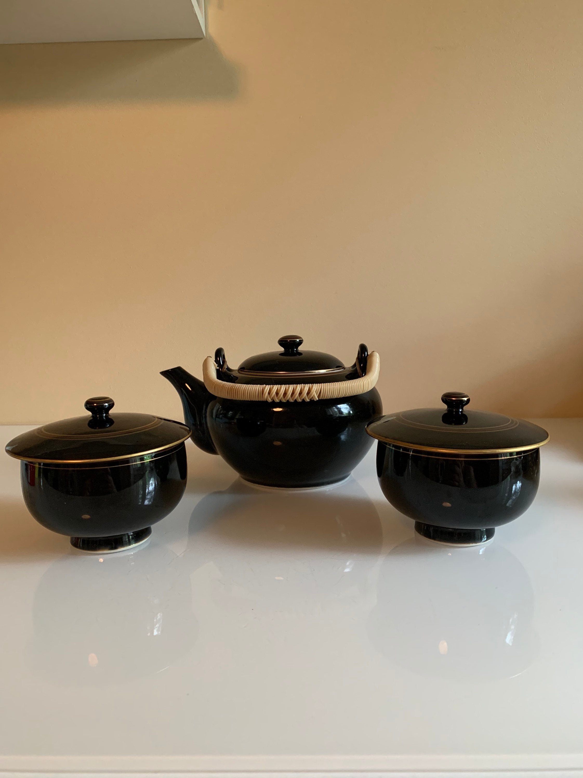 Vintage Japanese Arita Teapot and Teacups Set - Etsy