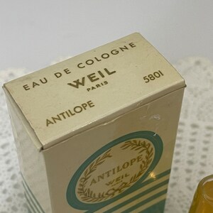 Vintage Antilope Weil Eau Du Cologne Bottle With Box - Etsy