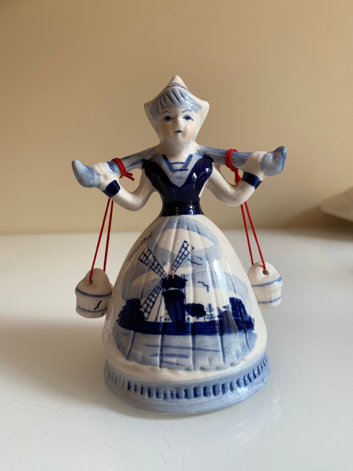 Delft Blue Vintage Handpainted Figurines and Dish - Etsy Canada