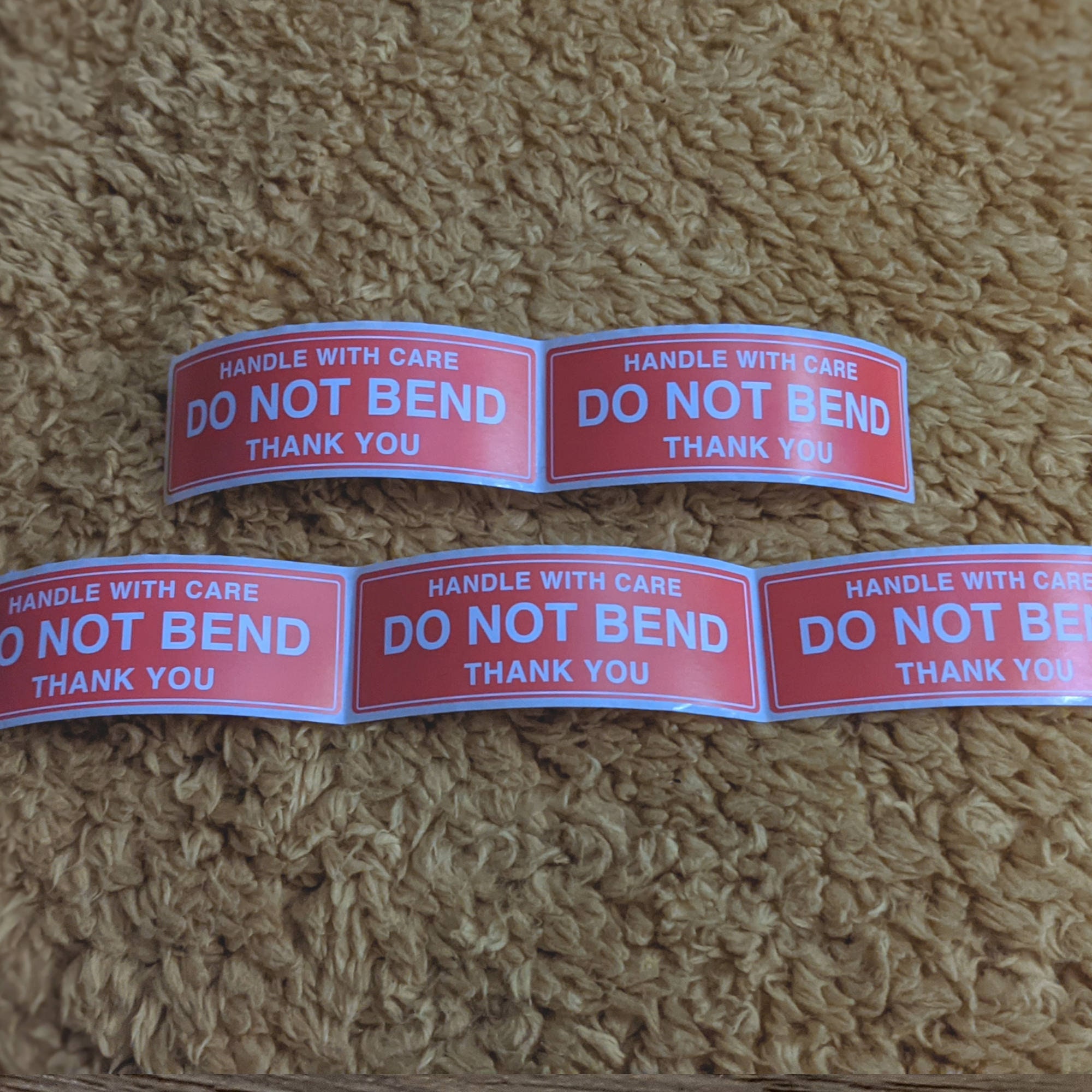 Do Not Bend - Handle With Care - Thank You - Packing Stickers - 3 Inch ...