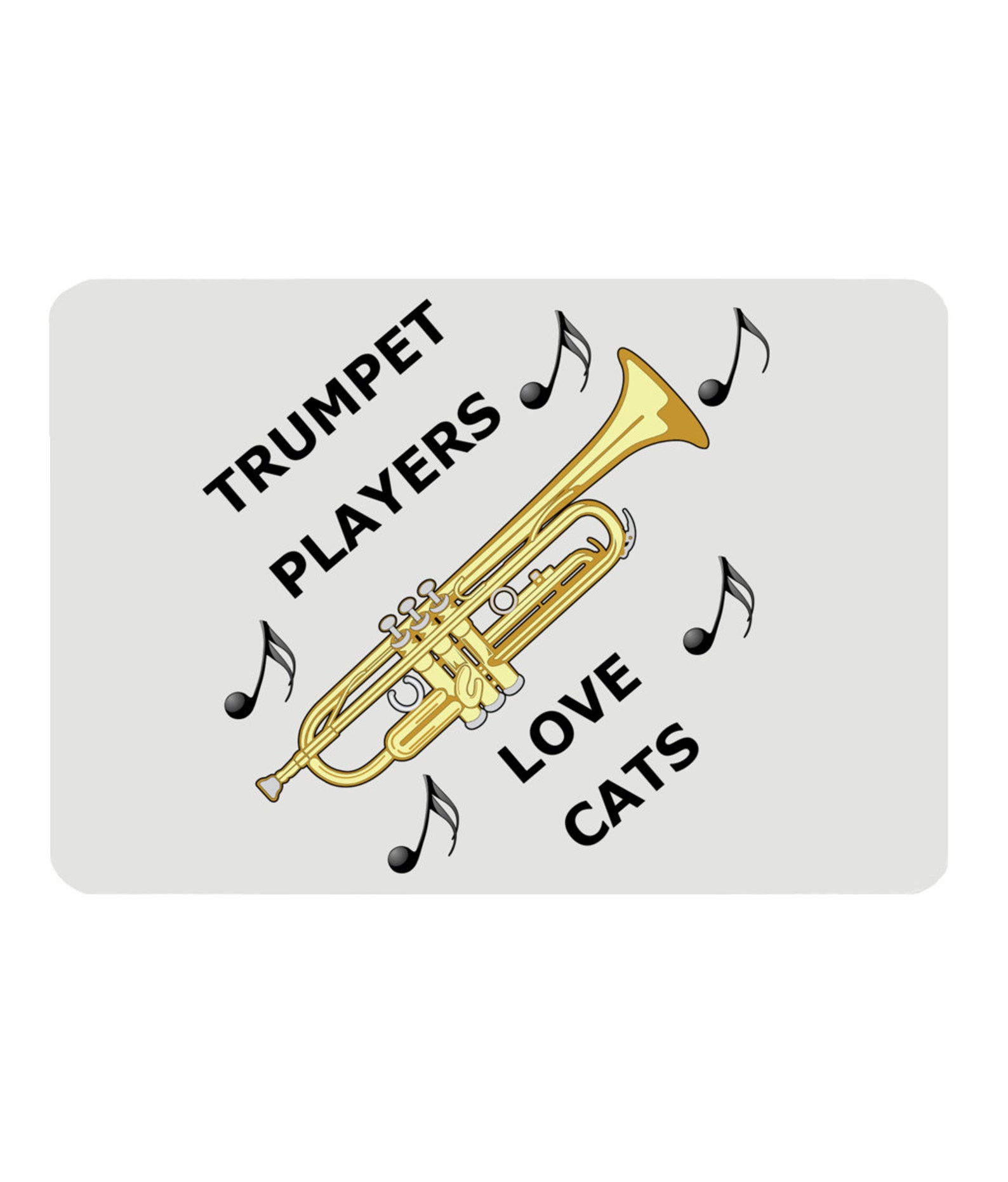 Trumpet Player Cats Dogs Pet Food Mat - Etsy