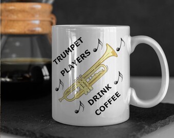 Trumpet Players Drink Tea Ceramic Mug | Etsy