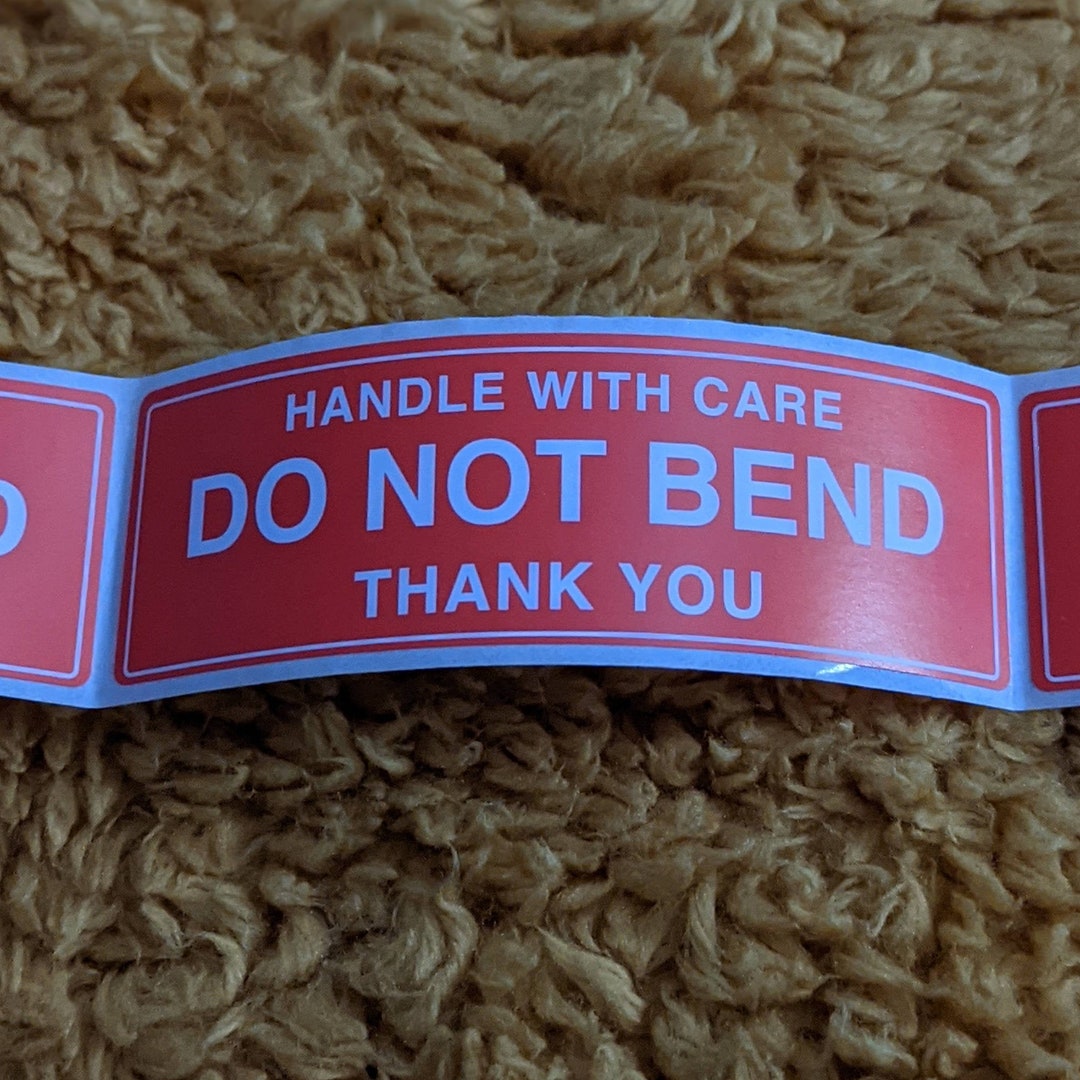 Do Not Bend - Handle With Care - Thank You - Packing Stickers - 3 Inch ...