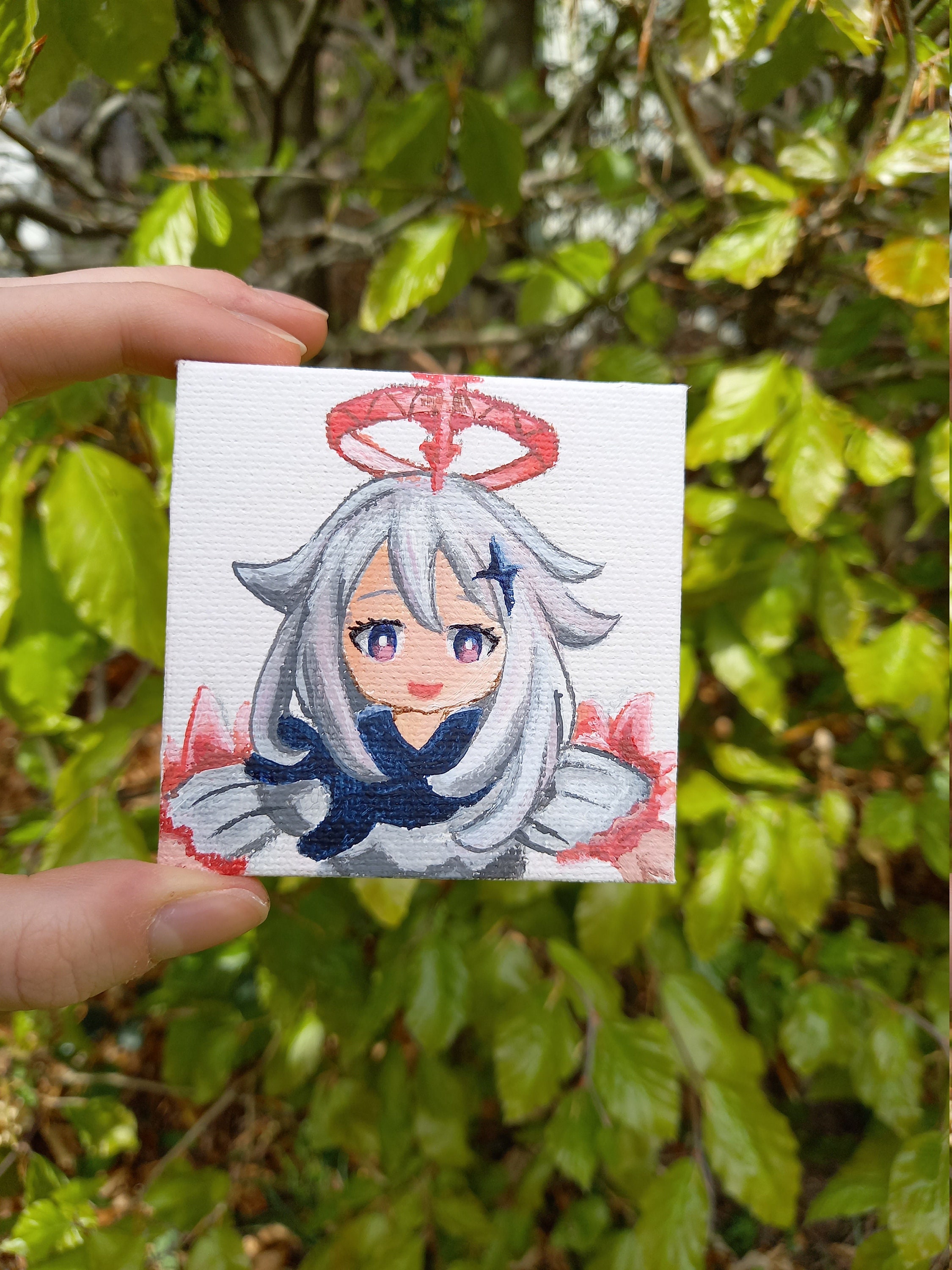 Paimon Genshin Impact Mini Canvas Painting - Etsy UK