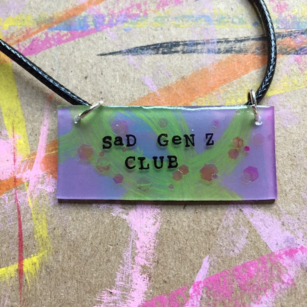 Gen Z Necklace, Quirky, Weird, Handmade Necklace, Funny, Novelty Gift ...