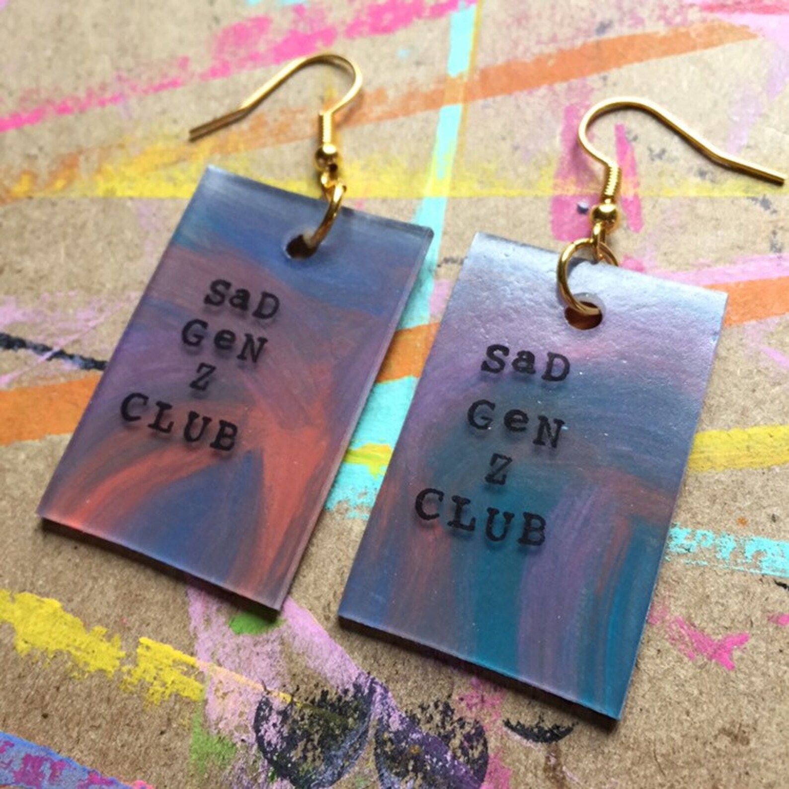 Gen Z Earrings Quirky Earrings Weird Earrings Handmade - Etsy