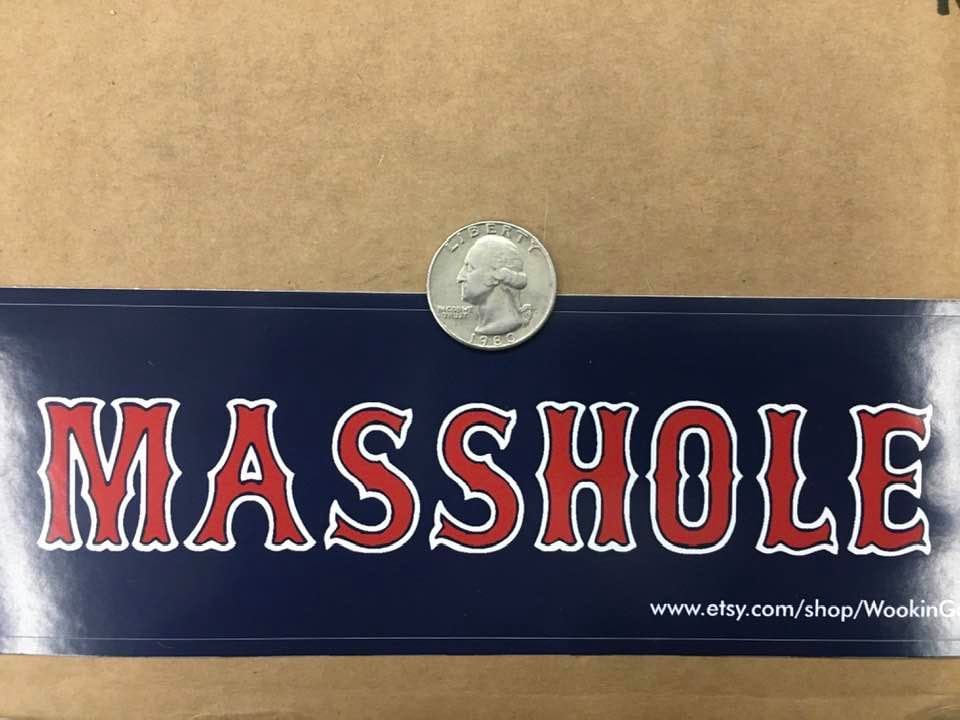 MASSHOLE Bumper Sticker - Etsy