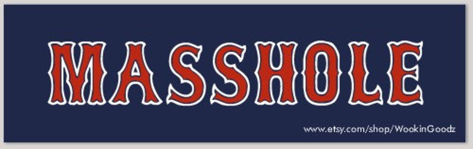 MASSHOLE Bumper Sticker - Etsy