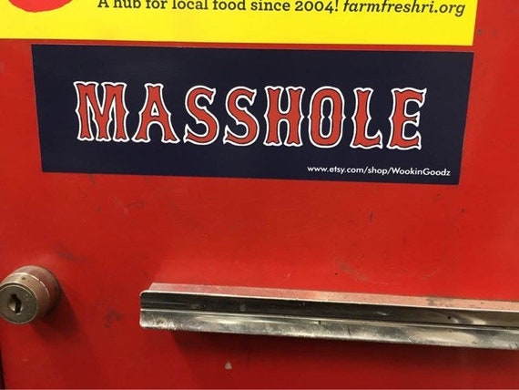 MASSHOLE Bumper Sticker - Etsy
