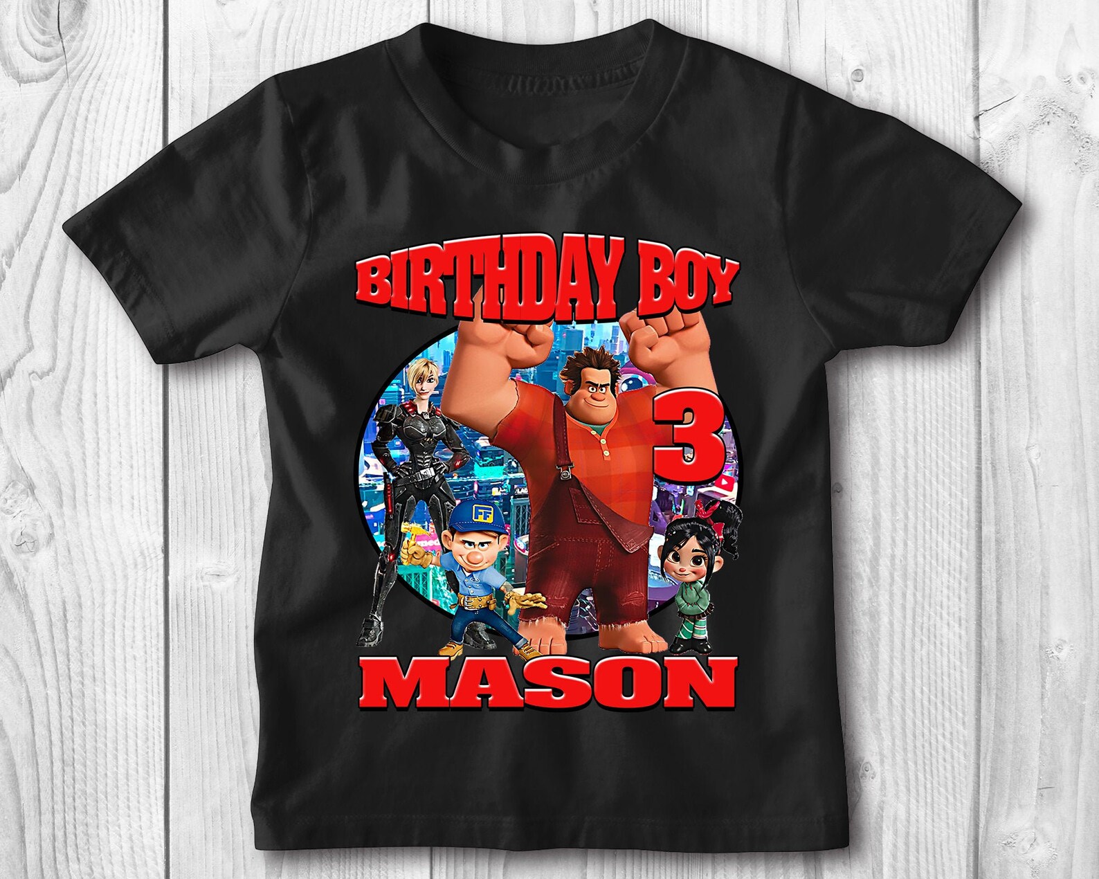 Wreck It Ralph Birthday Shirt Wreck It Ralph Birthday Etsy
