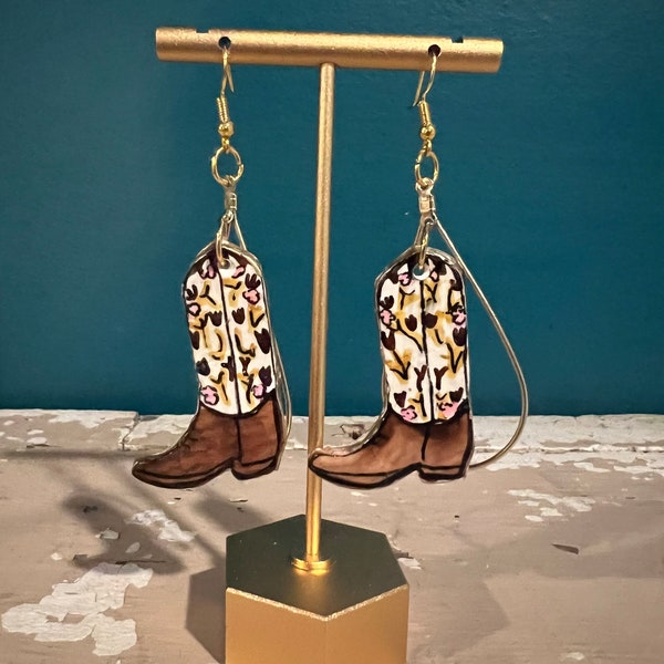 Boot Earrings - Etsy