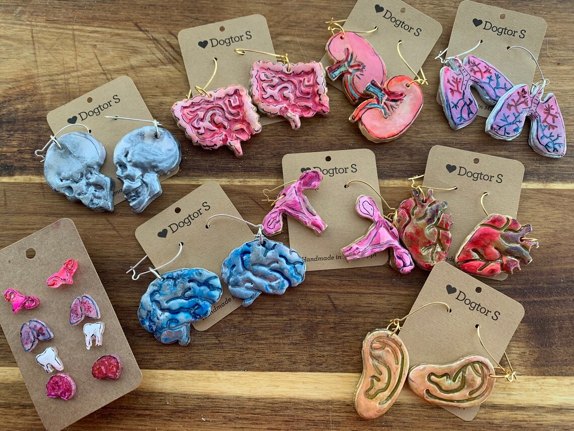 Anatomical Uterus Earrings Uterus Gift Obgyn/gynecologist - Etsy