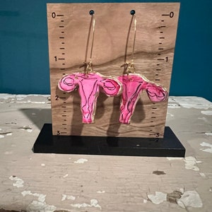 Anatomical Uterus Earrings - Uterus Gift - Obgyn/gynecologist Gift ...