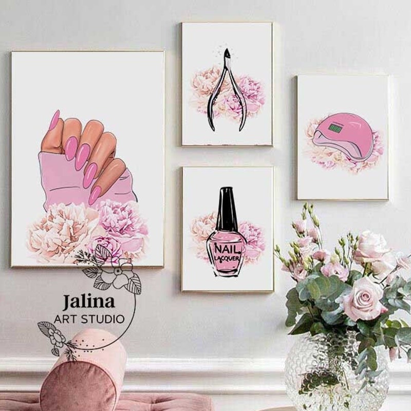 Nail Wall Art - Etsy