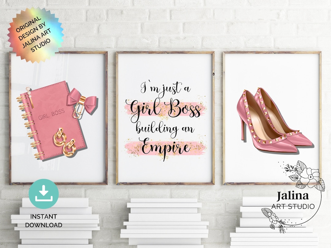 Boss Babe Printable Wall Art for Home Office Decor Girl Boss - Etsy