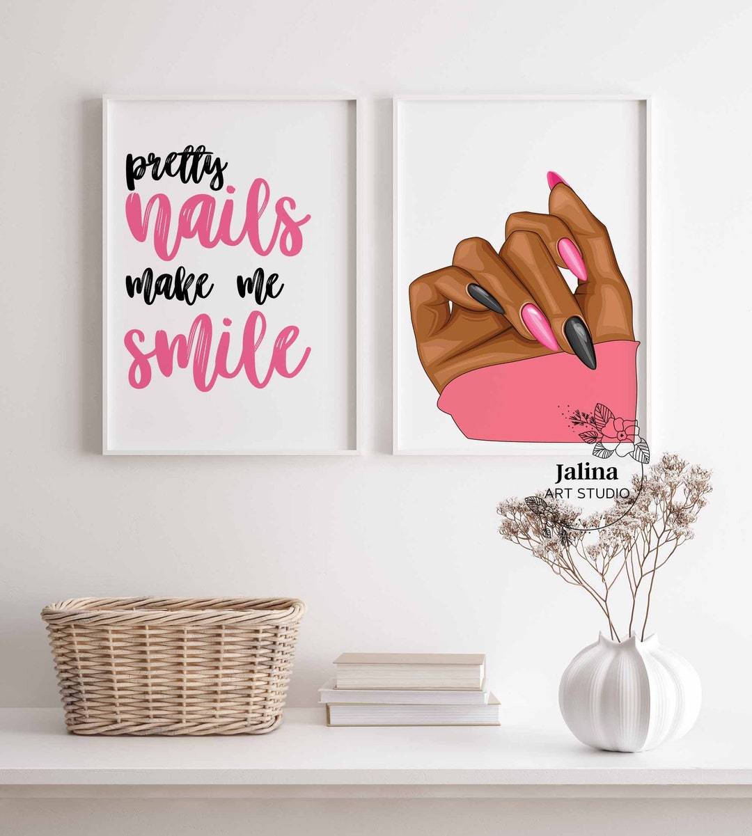 Nail Salon Wall Decor, Nail Room Wall Art, Nail Studio Decor, Nail Tech ...