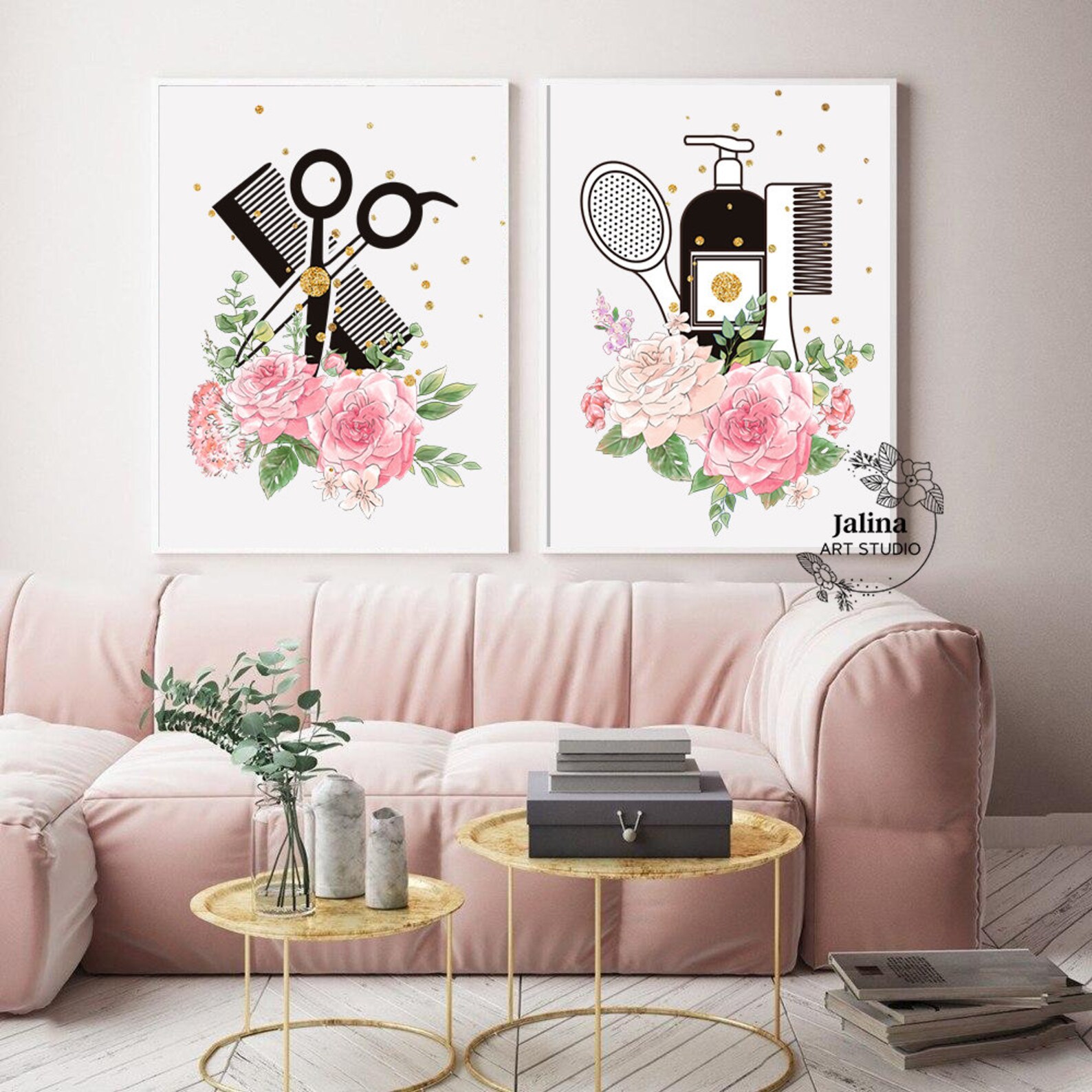 Hair Salon Decor Set of 3 Prints Hairdresser Gift Printable - Etsy