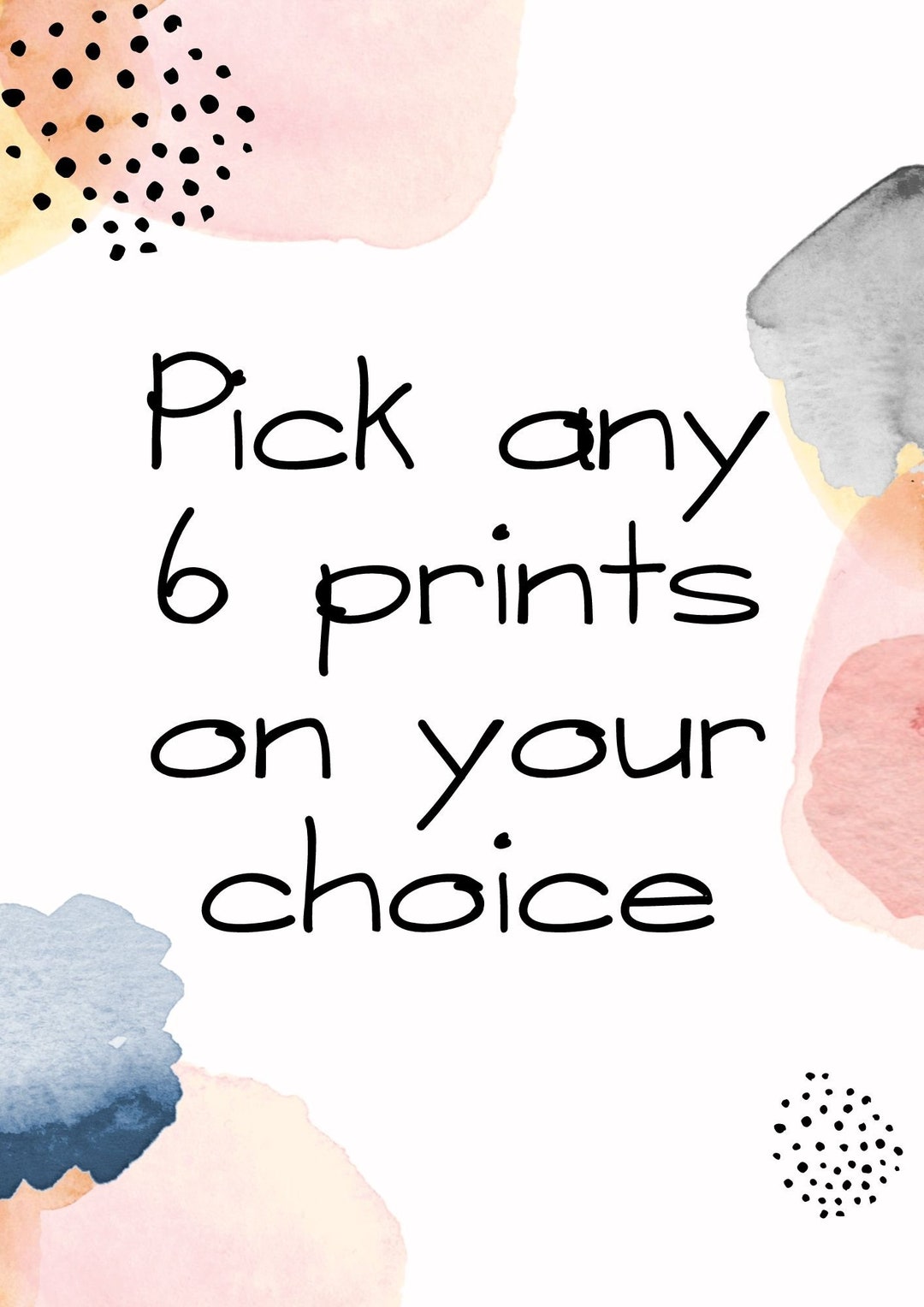 Order Custom Posters Set of 6 Prints - Etsy