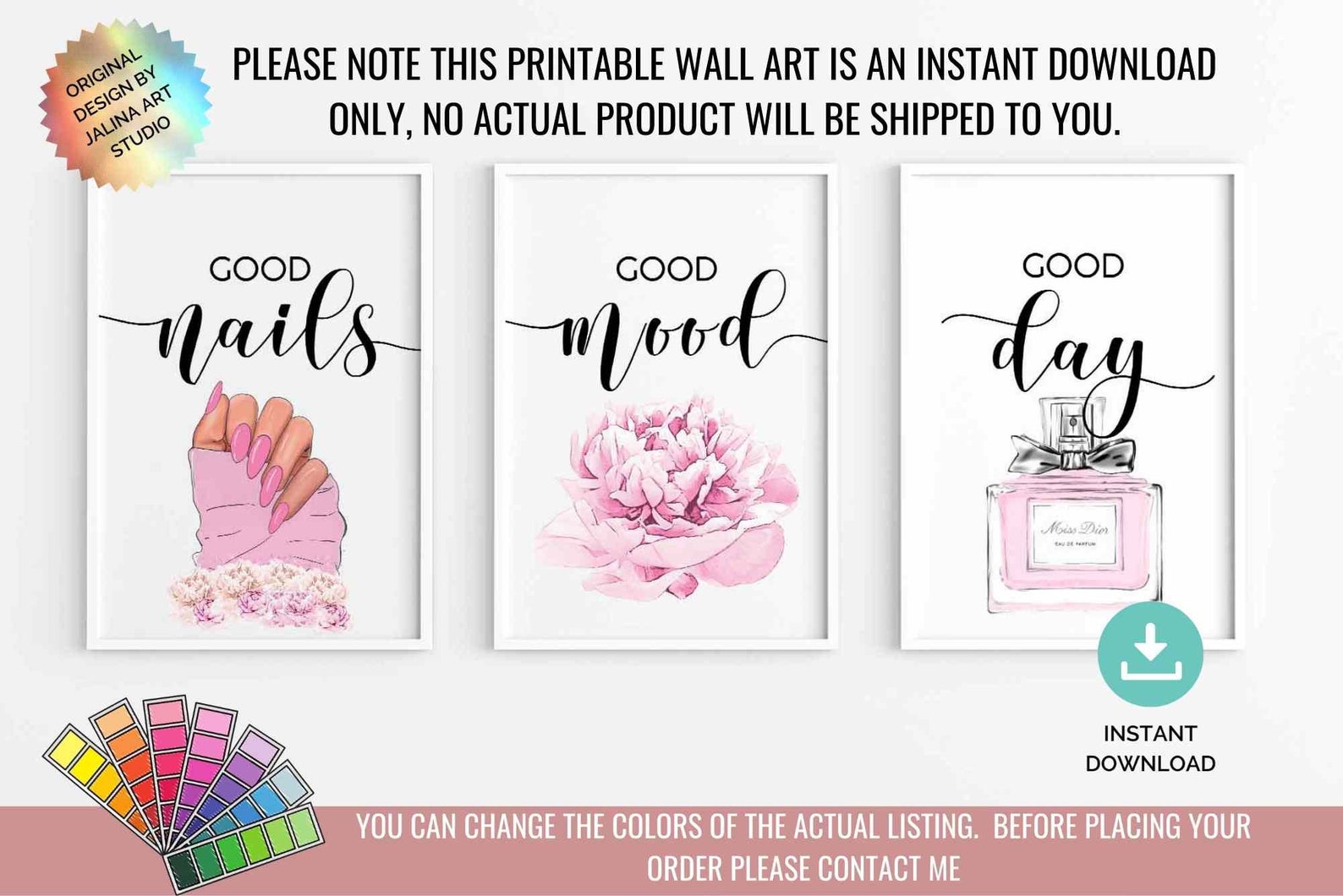 Nail Salon Wall Art Nail Tech Room Decor Set of 3 Prints for - Etsy