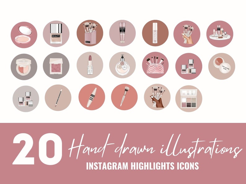 Instagram Highlights Covers for Makeup Artist Instagram Story - Etsy