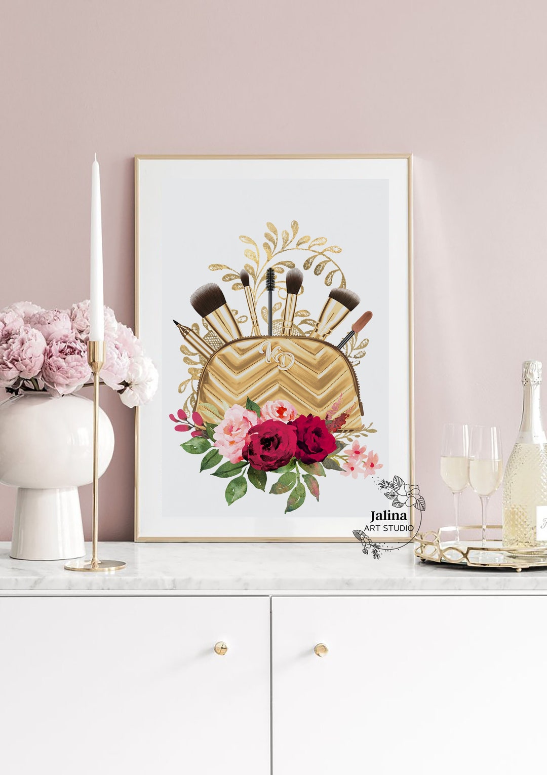 Salon Decor, Makeup Vanity, Makeup Room Decor, Makeup Wall Decor, Teen ...