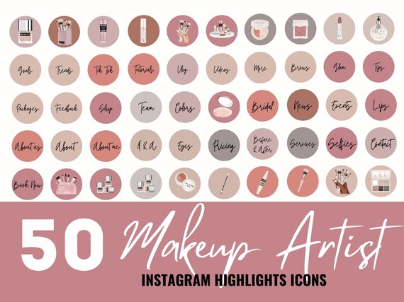 Instagram Highlights Covers for Makeup Artist Instagram Story - Etsy