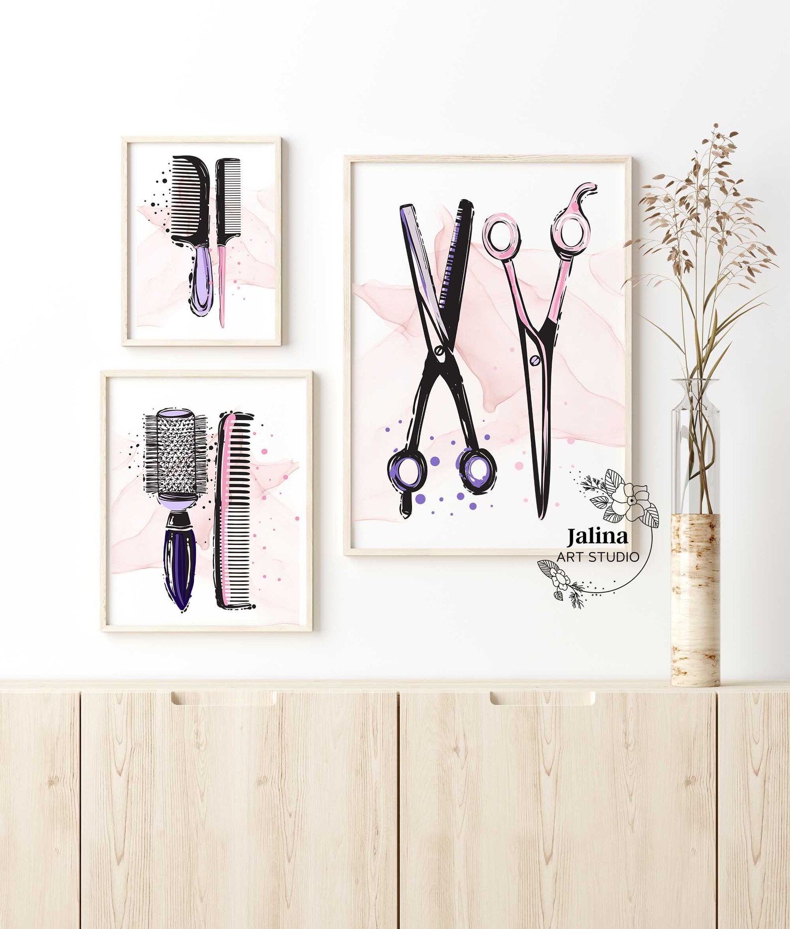 Hair Salon Wall Art Hair Salon Decor Hairdresser Gift Hair - Etsy