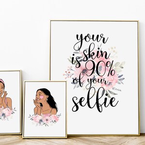 Skincare Wall Decor, Esthetician Decor, Skin Care Quotes, Esthetican ...