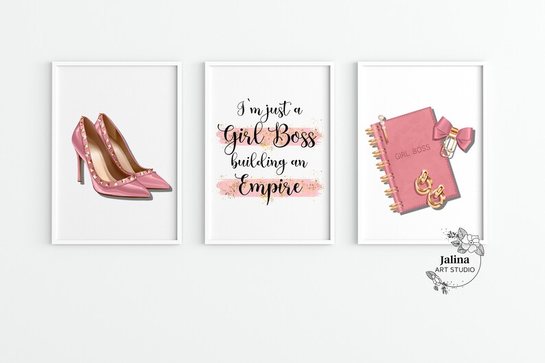 Boss Babe Printable Wall Art for Home Office Decor Girl Boss | Etsy