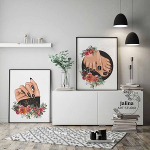 Nail Salon Decor, Nail Tech Wall Art, Beauty Salon Decor, Set of 2 ...