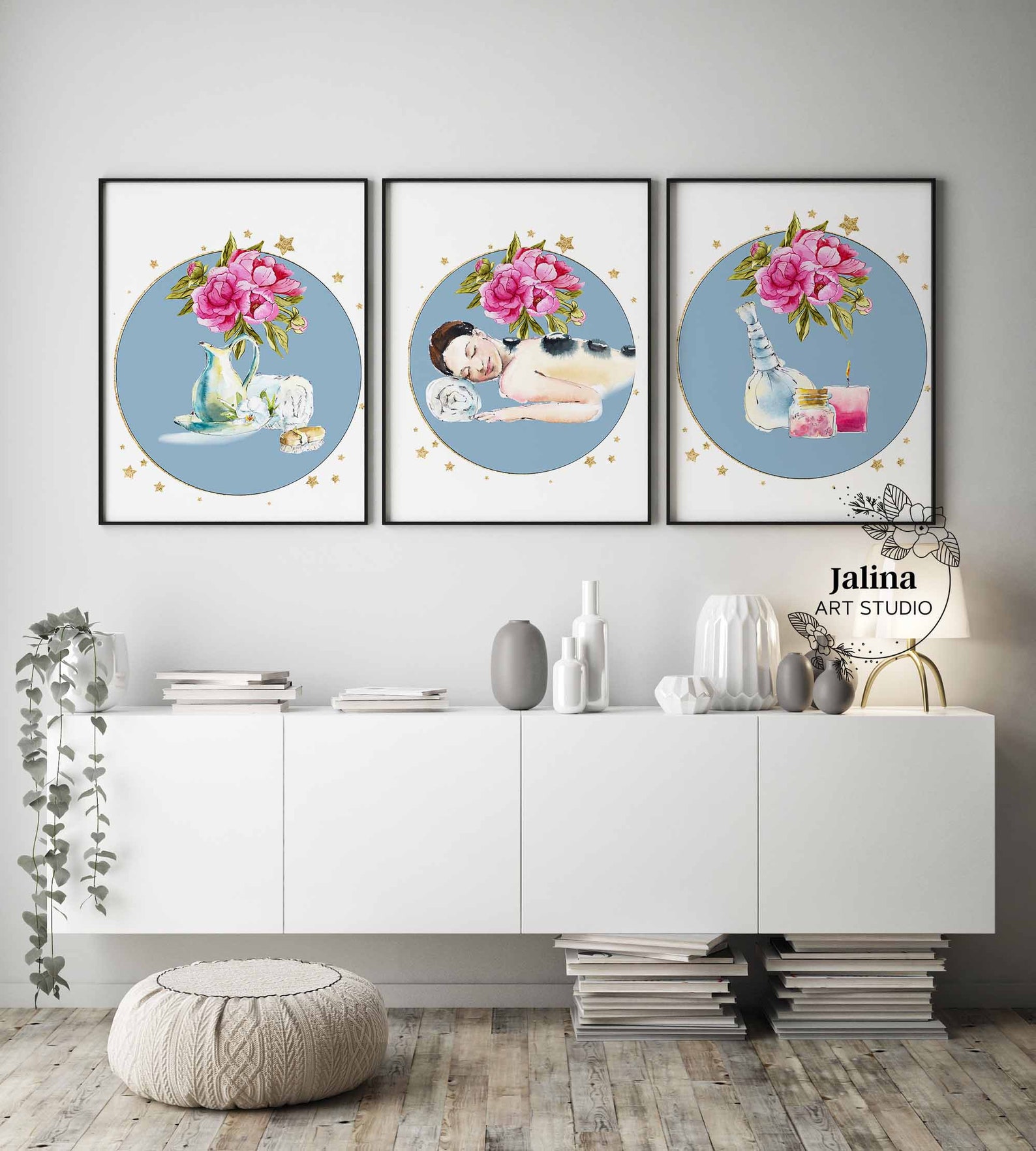 Spa Decor Spa Salon Wall Art Set of 3 Prints Massage Room - Etsy