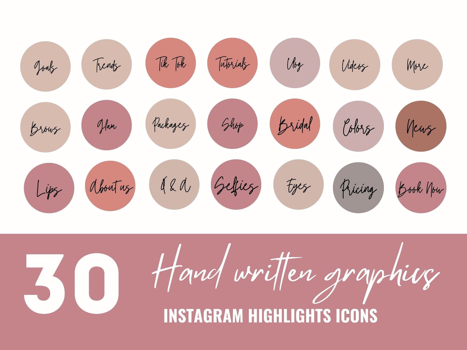 Instagram Highlights Covers for Makeup Artist Instagram Story - Etsy