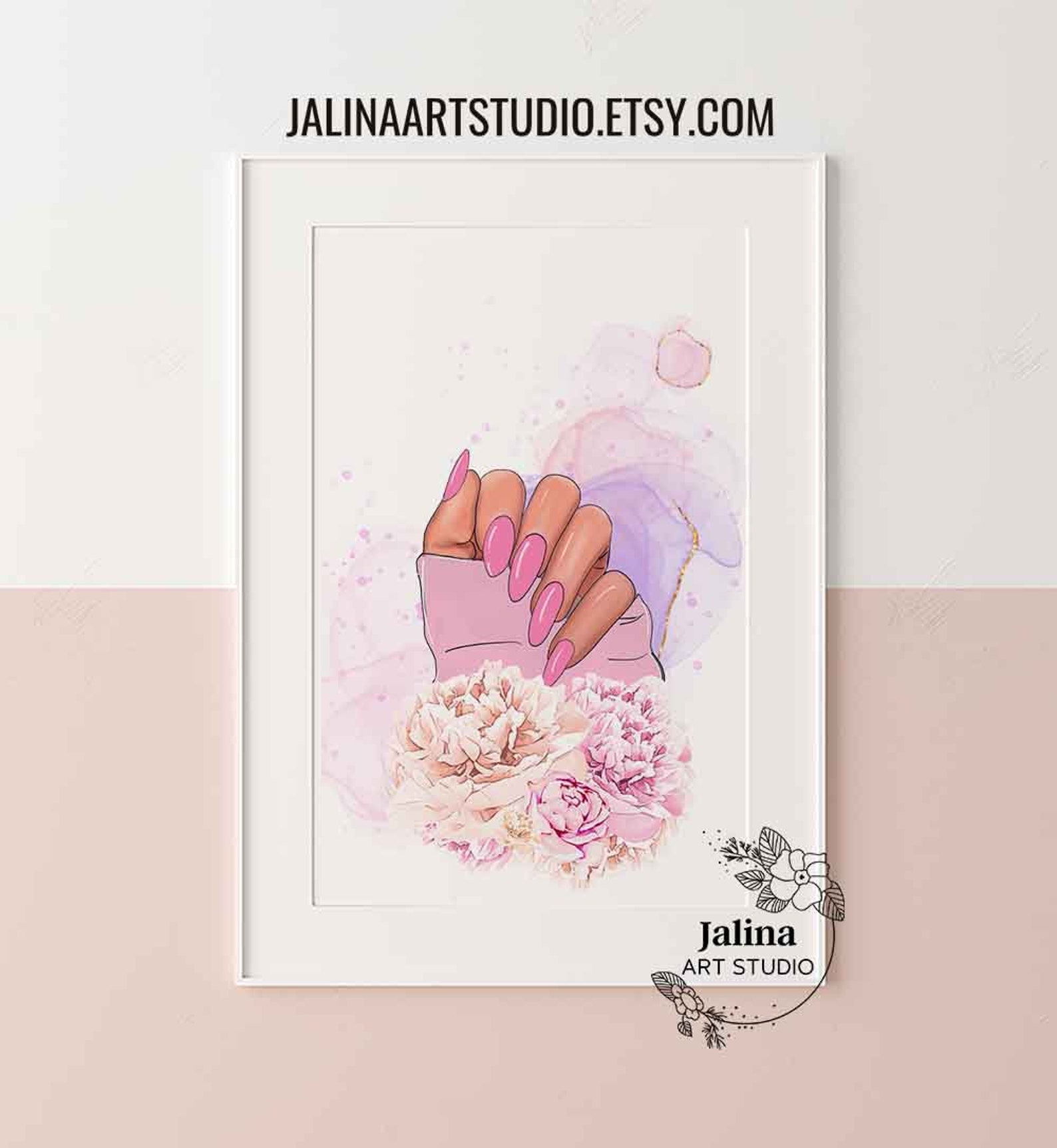 Nail Salon Wall Art Printable Poster for Nail Studio Decor | Etsy