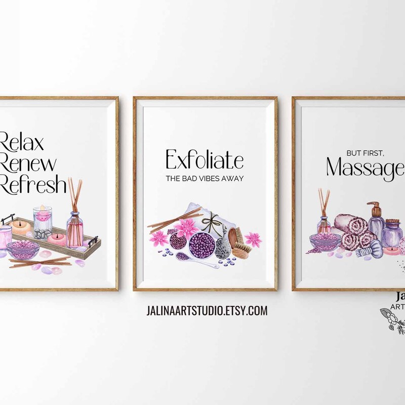 Spa Wall Art - Etsy
