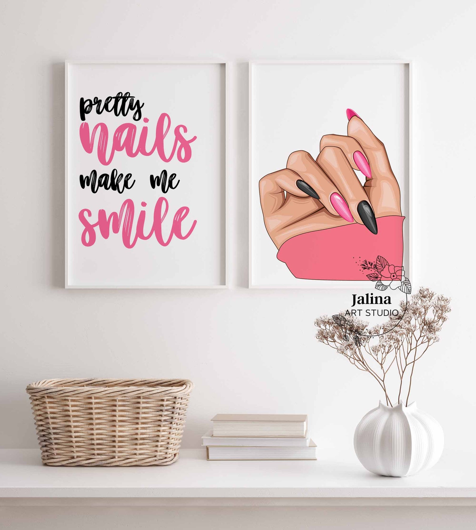 Nail Salon Wall Decor Nail Room Wall Art Nail Studio Decor - Etsy