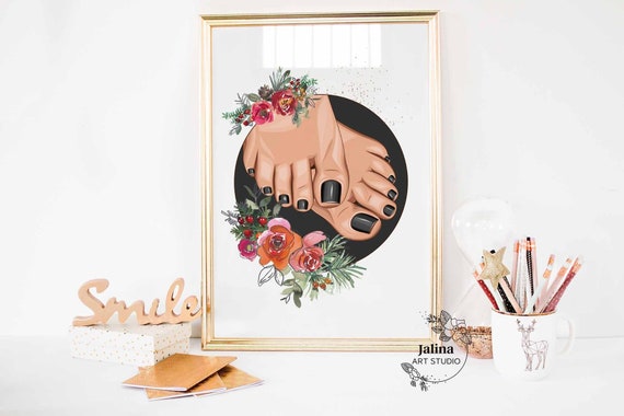 Nail Bar Wall Decor Nail Salon Wall Art Pedicure Poster - Etsy