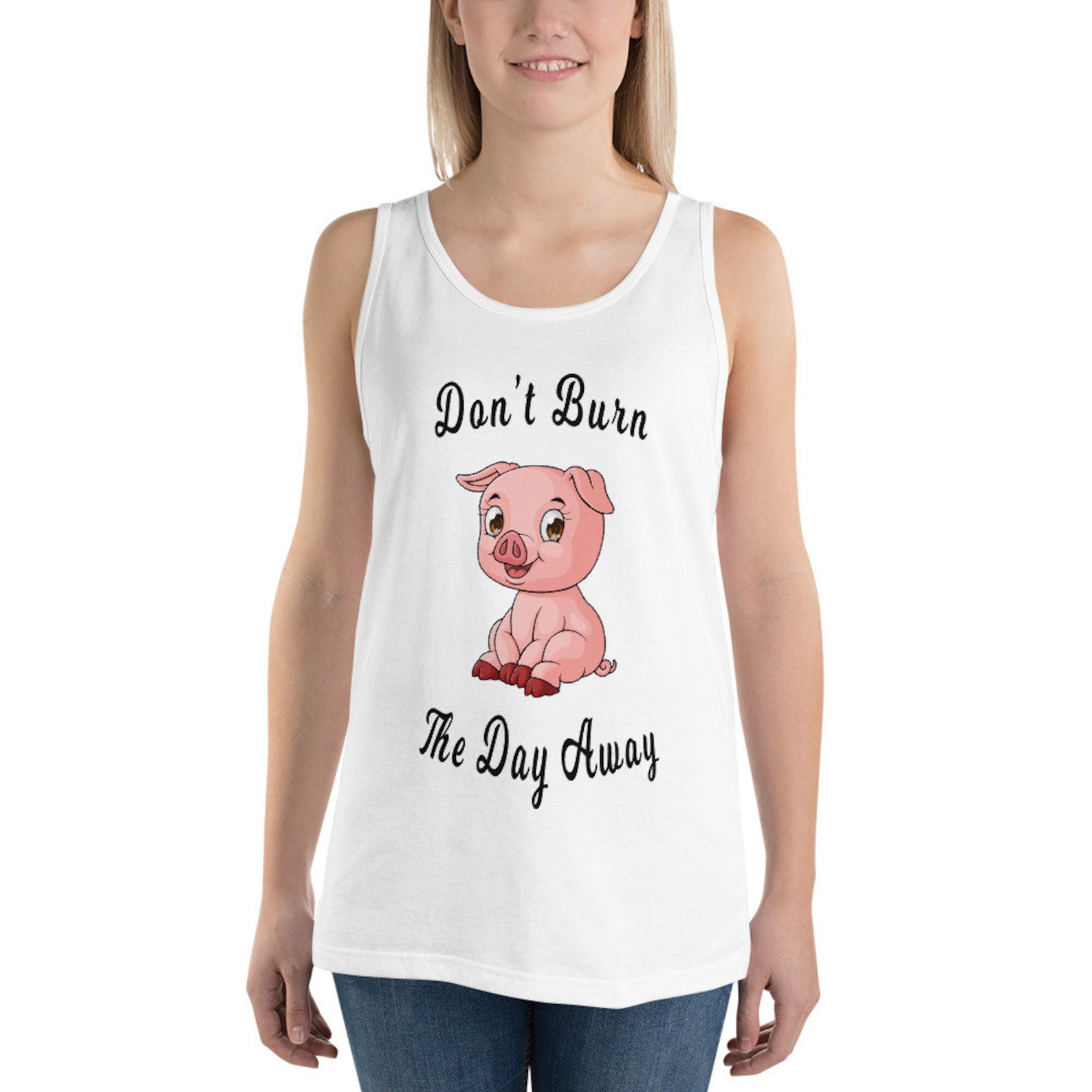 Pig 03 Unisex Tank Top - Etsy
