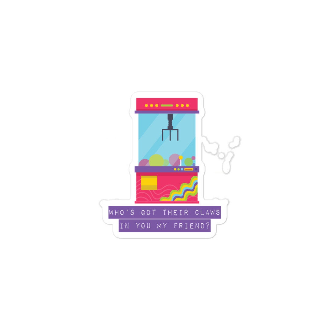 Crush Claws Sticker: Arcade Game Vinyl Decal - Etsy