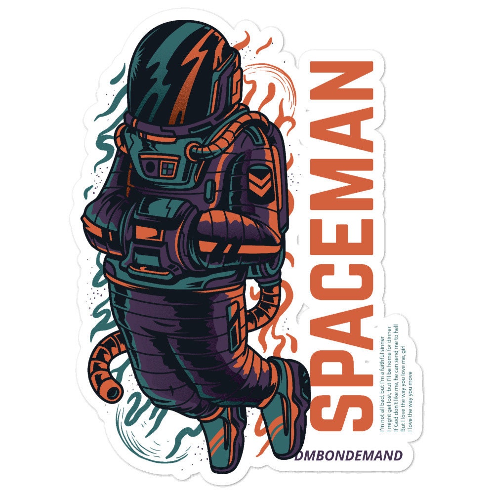 Spaceman Bubble-free Stickers - Etsy
