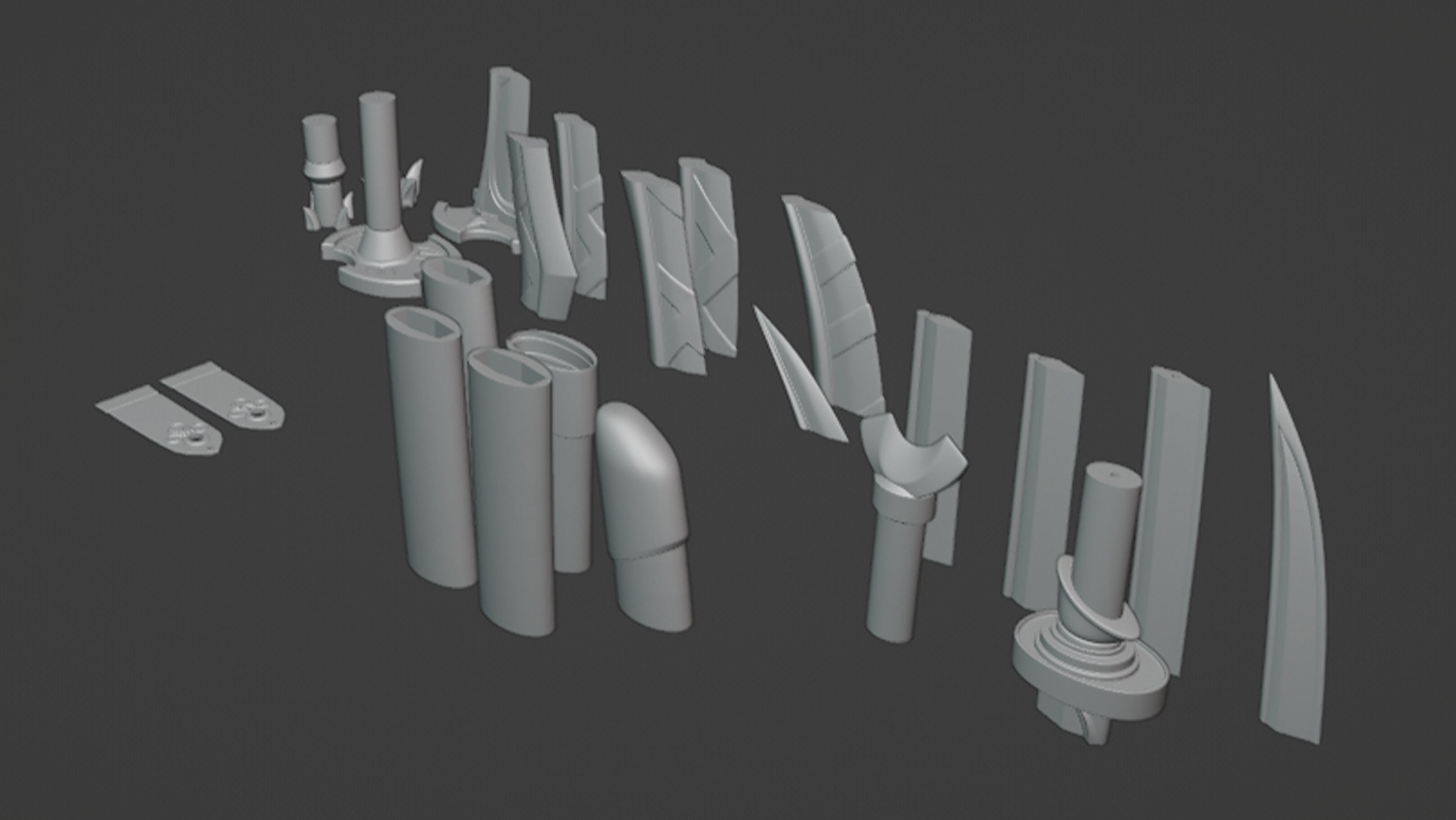 Ink Shadow Yone FULL SET 3D Models for Cosplay - Etsy