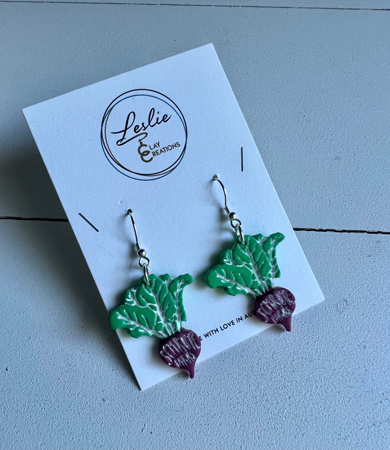 The Office Schrute Farms Clay Beet Earrings - Etsy