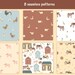 Farm and Barn Animals Set Digital Paper Cute Children - Etsy