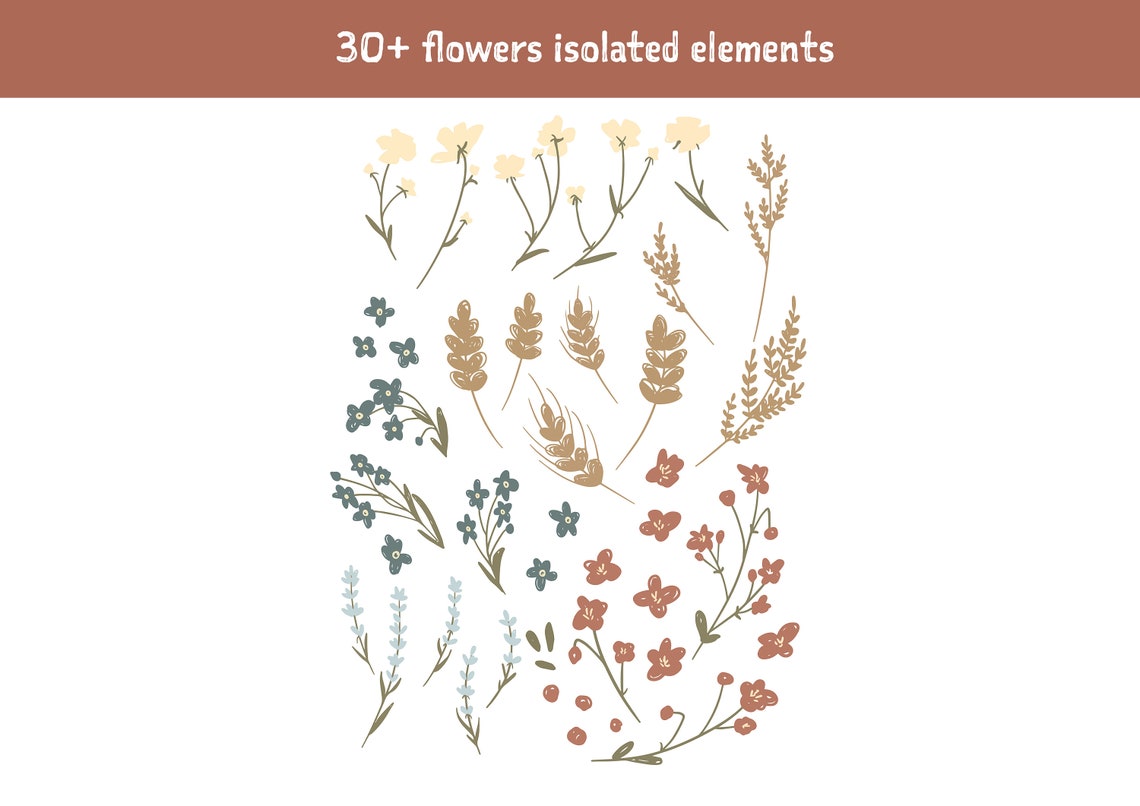 Farm and Barn Animals Set Clipart Bundle 90 Elements - Etsy