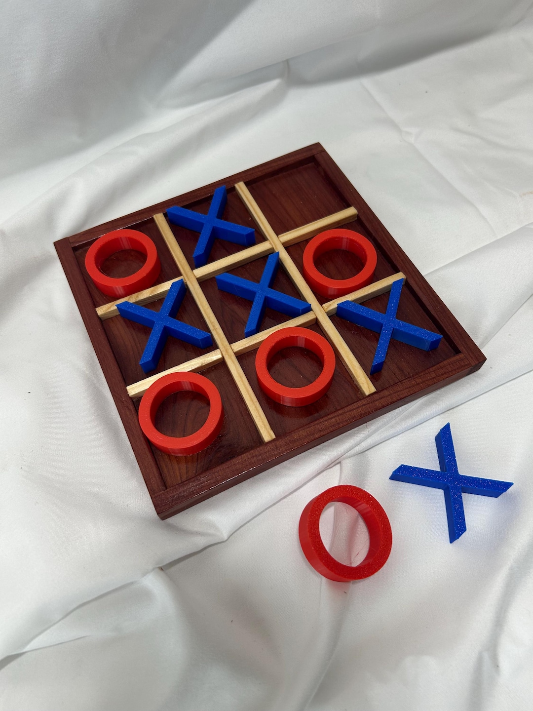 Tic Tac Toe Board, Cedar and Pine, 3D Printed X's and O's - Etsy