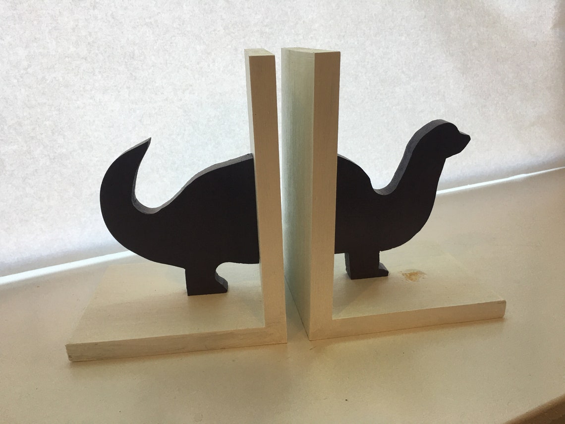 Dinosaur Bookends - Etsy